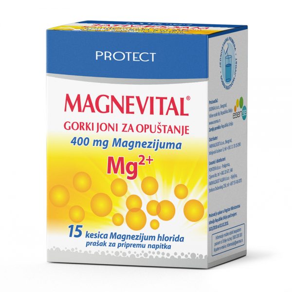 Magnevital gorki joni za opuštanje 15 kesica po 400mg magnezijum-hlorida