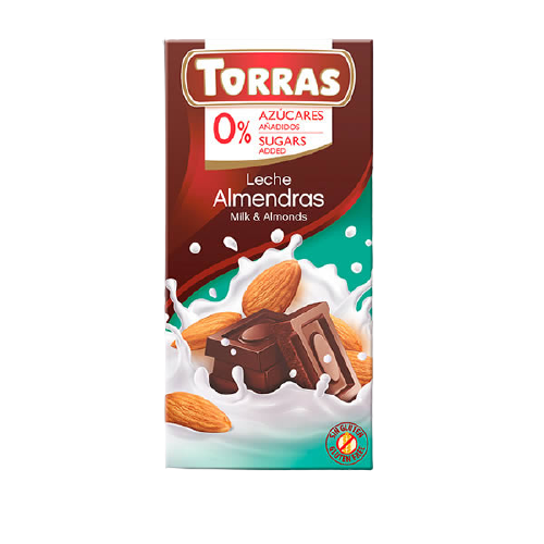 Mlečna čokolada sa bademom 75g Torras