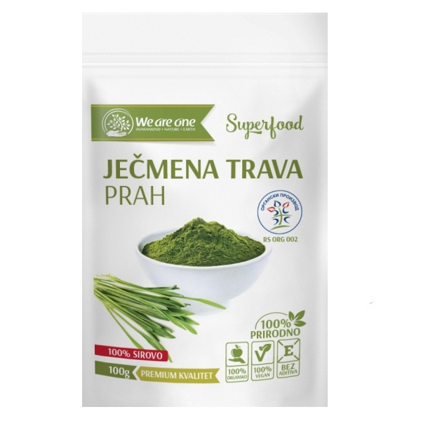 Organska ječmena trava u prahu 100g We are one