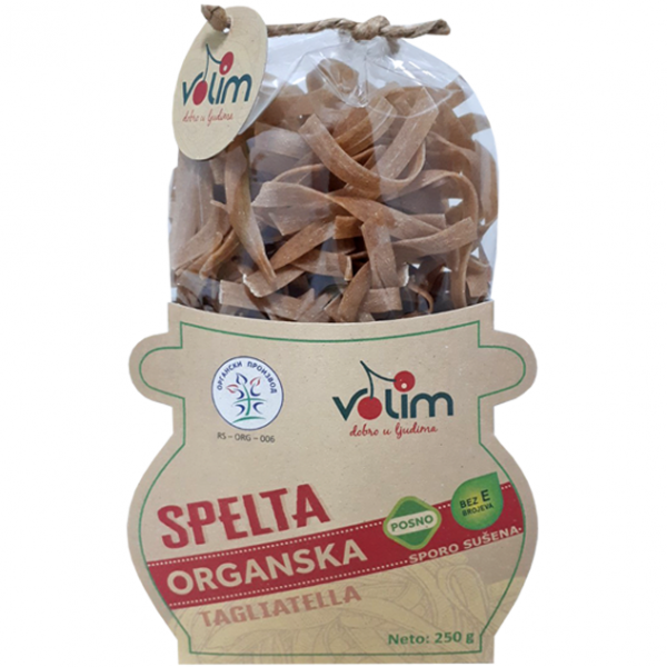 Organska testenina spelta taljatele 250g Volim