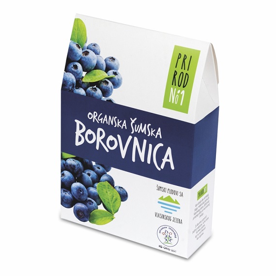 Organska zamrznuta šumska borovnica 250g Nisha