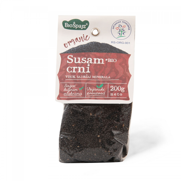 Organski crni susam 200g Bio Špajz