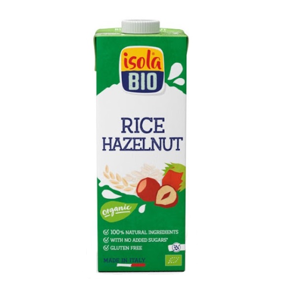 Organski napitak od pirinča i lešnika bez glutena 1l Isola Bio