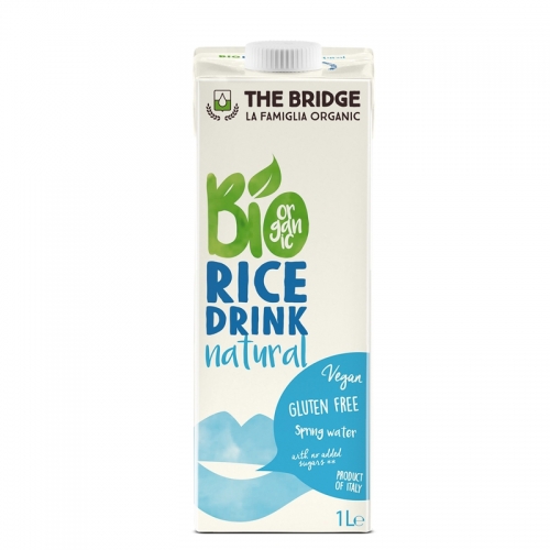 Organsko pirinčano mleko bez glutena natural 1l The Bridge