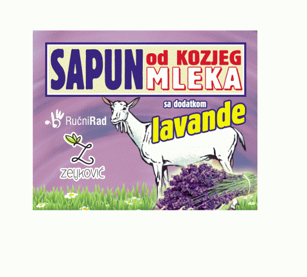 Sapun od kozjeg mleka sa dodatkom lavande 75g Zeljković