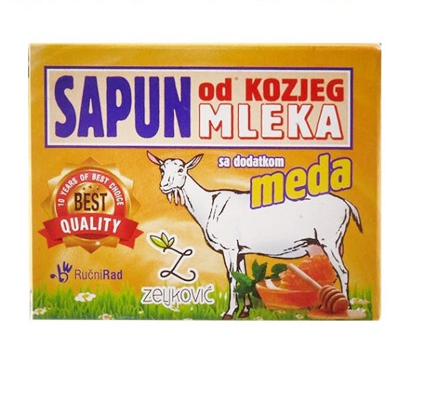 Sapun od kozjeg mleka sa dodatkom meda 75g Zeljković