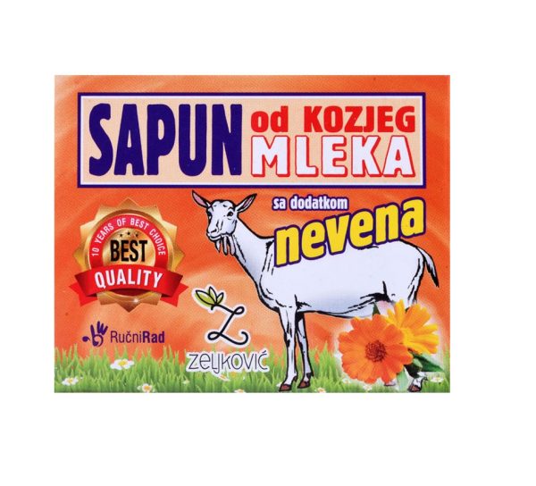 Sapun od kozjeg mleka sa dodatkom nevena 75g Zeljković