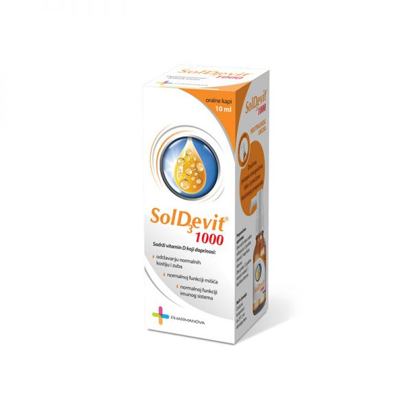Soldevit vitamin D3 1000 kapi 10 ml