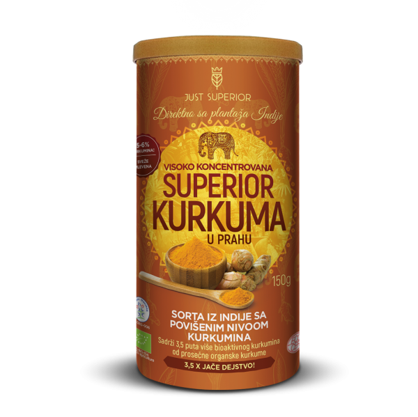 Superior organska kurkuma u prahu 150g Just Superior