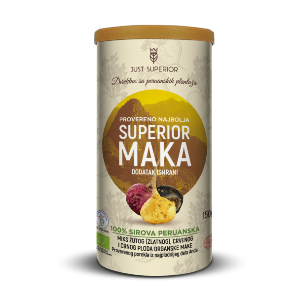 Superior organska sirova maka u prahu 150g Just Superior