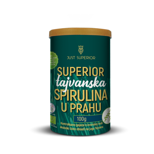 Superior organska tajvanska spirulina u prahu 100g Just Superior