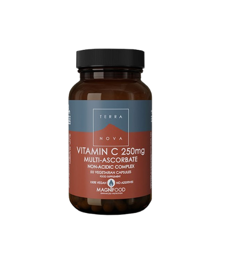 Terranova vitamin C 250 mg multi-askorbat 50 kapsula