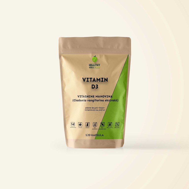 Vitamin D3 Vegan 1000iu 120 kapsula – Cena i dejstvo