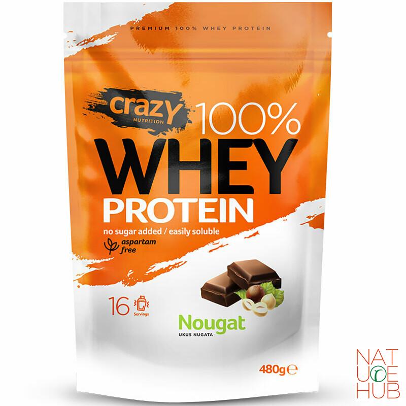 Crazy whey protein - nugat, 480g