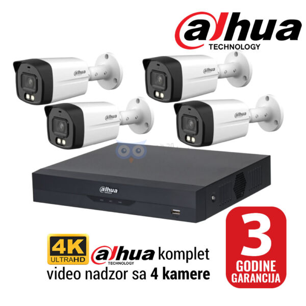 4K Dahua komplet sa 4 kamere