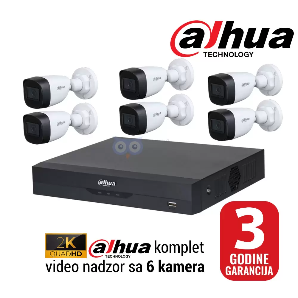 Super HD Dahua komplet sa 6 kamera