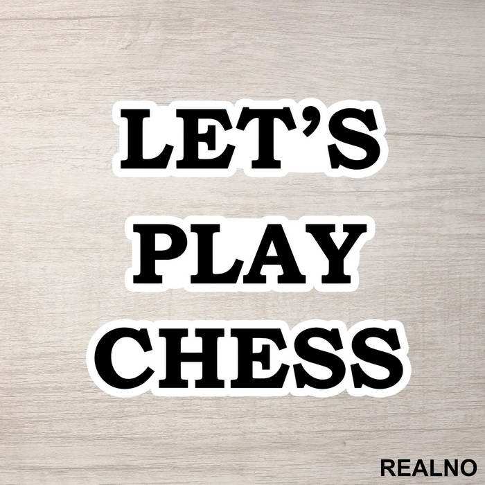 LET'S PLAY CHESS - QUEEN'S GAMBIT - NALEPNICA