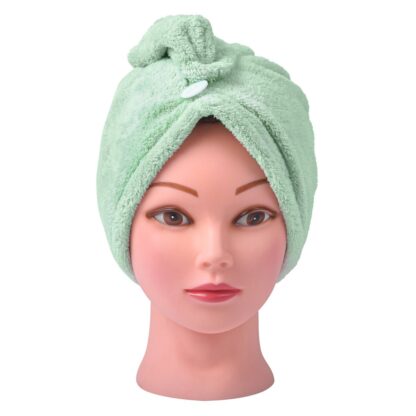 Turban za kosu SPA NATURAL Svetlozeleni SN52