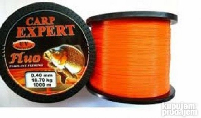 CARP EXPERT UV fluo narandzasti 1000m 0,40 mm.