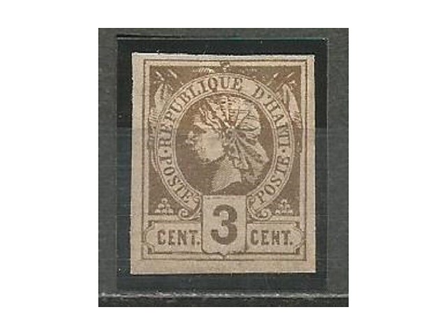 Haiti,redovna 3 cent 1881.,čisto