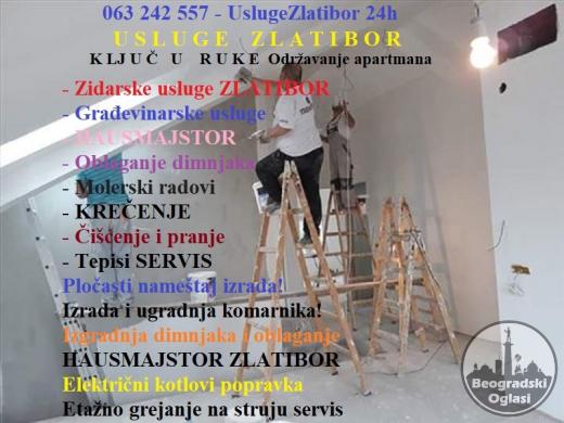 Zlatibor apartmani - održavanje i gređevisnke usluge 24h