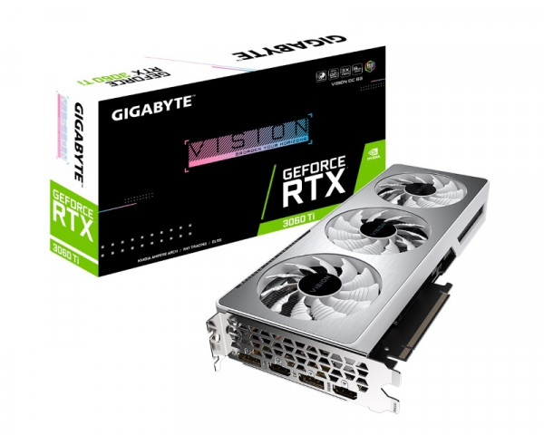 GIGABYTE nVidia GeForce RTX 3060 Ti VISION OC 8GB GV-N306TVISION OC-8GD rev 2.0 LHR