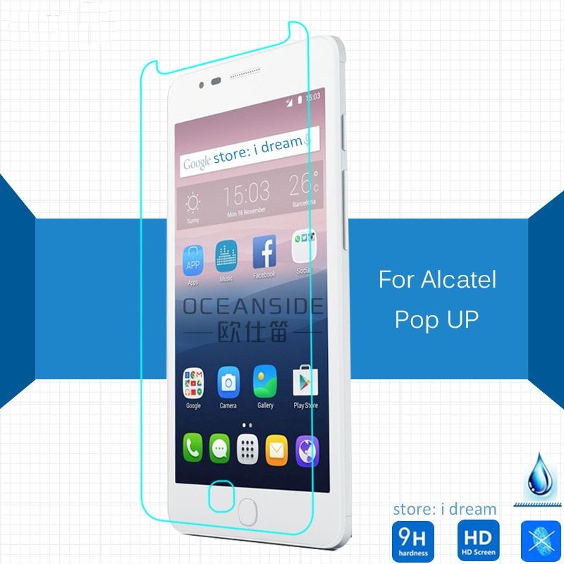 ZAŠTITNO KALJENO STAKLO TEMPERED GLAS ZA OT-6044 ALCATEL POP UP 2015 (5.0") RAVNO