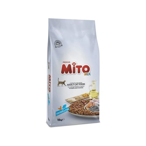 MITO MIX PREMIUM HRANA za odrasle mačke - piletina i riba 15kg