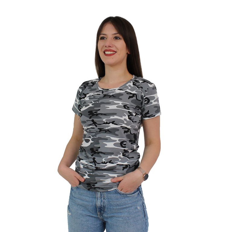 Ženska maskirna majica okrugli izrez Urban