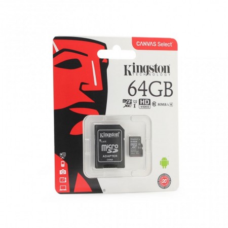 Memorijska kartica KINGSTON Micro SD 64GB sa adapterom