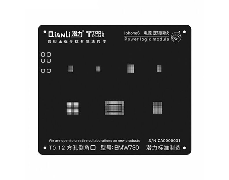 BGA sito Qianli ToolPlus 3D iBlack Power Logic modul - Iphone 6G BMW730