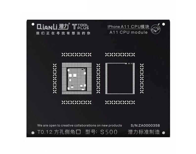 BGA sito Qianli ToolPlus 3D iBlack CPU modul - Iphone 8G A11 S500