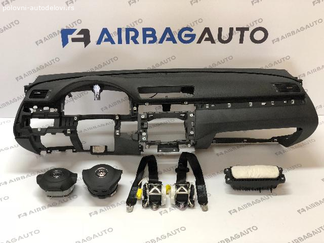 VW PASSAT B6 B7 SET AIRBAG SET VAZDUŠNI JASTUK POJASI TABLA