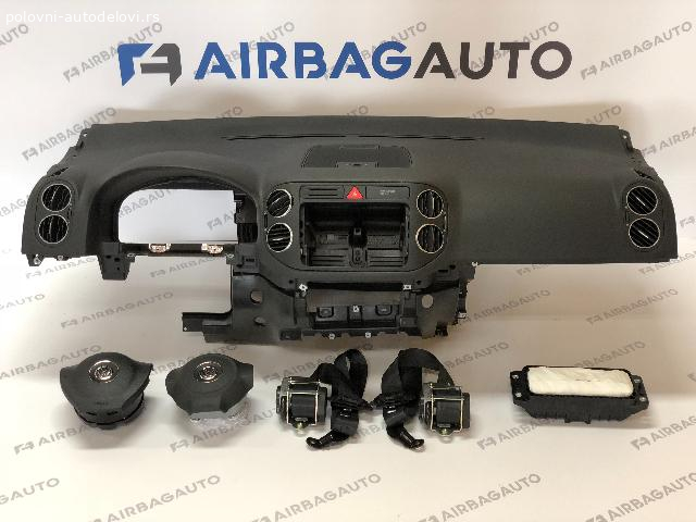 VW GOLF 5 PLUS SET AIRBAG SET VAZDUŠNI JASTUK POJASI TABLA