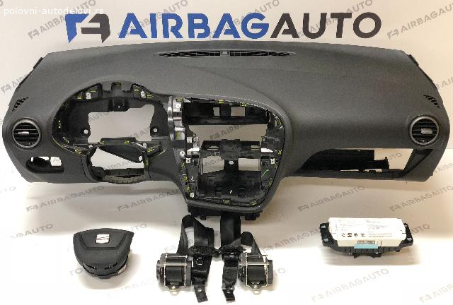 SEAT LEON 2 SET AIRBAG SET VAZDUŠNI JASTUK POJASI TABLA