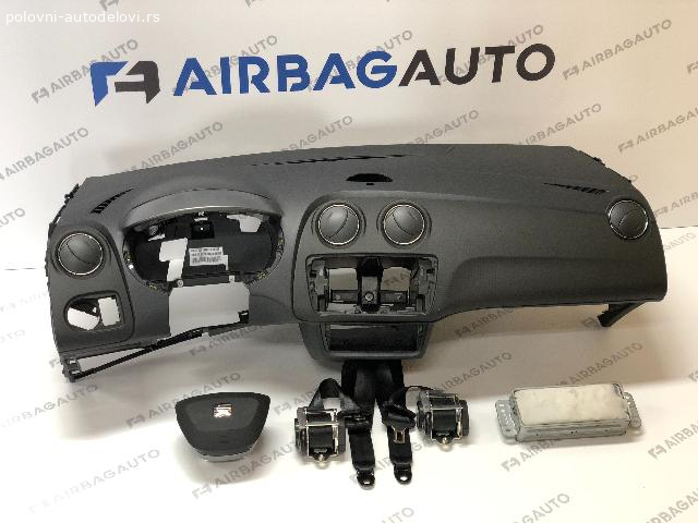 SEAT IBIZA IV SET AIRBAG SET VAZDUŠNI JASTUK POJASI TABLA