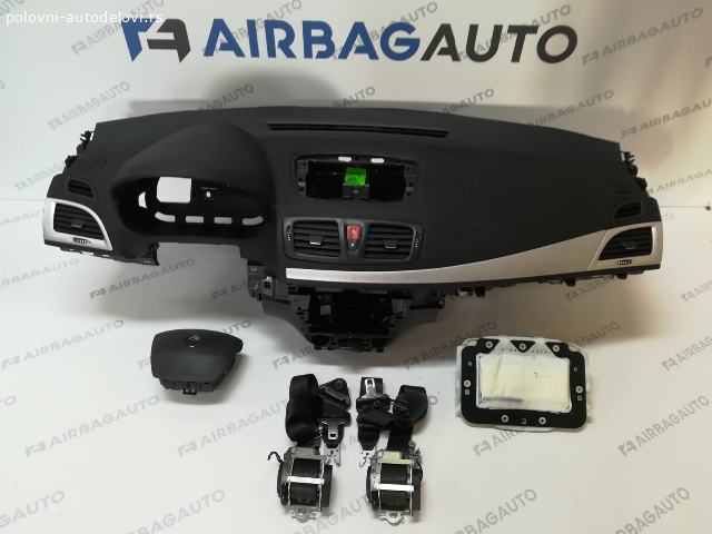 RENAULT MEGANE 3 SET AIRBAG SET VAZDUŠNI JASTUK POJASI TABLA