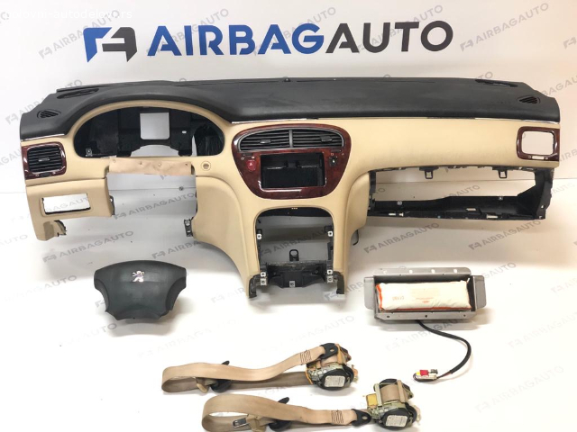 PEUGEOT 607 SET AIRBAG SET VAZDUŠNI JASTUK POJASI TABLA