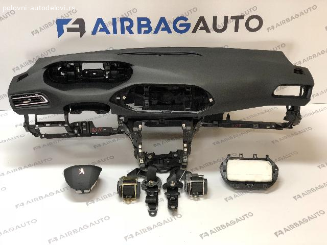 PEUGEOT 308 SET AIRBAG SET VAZDUŠNI JASTUK POJASI TABLA