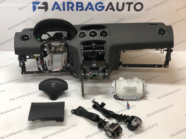 PEUGEOT 308 SET AIRBAG SET VAZDUŠNI JASTUK POJASI TABLA