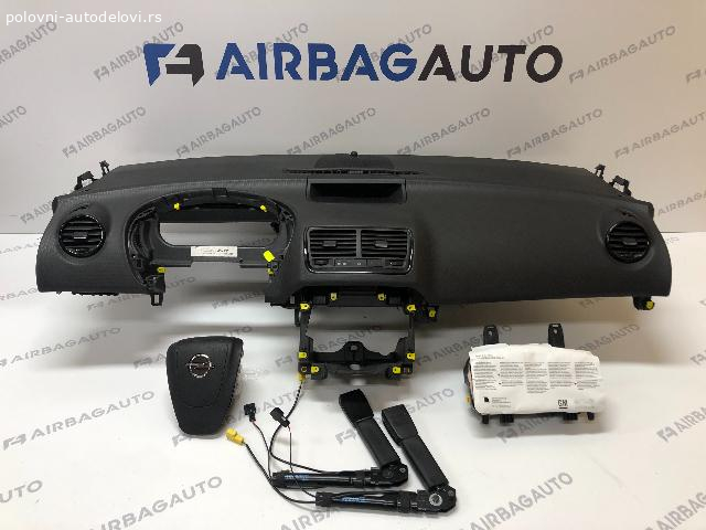 OPEL MERIVA B SET AIRBAG SET VAZDUŠNI JASTUK POJASI TABLA