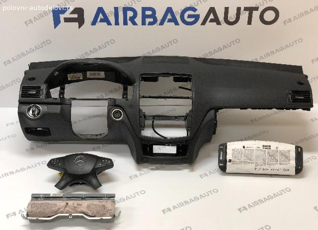 MERCEDES C W204 SET AIRBAG SET VAZDUŠNI JASTUK POJASI TABLA