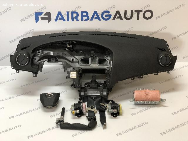 MAZDA 3 SET AIRBAG SET VAZDUŠNI JASTUK POJASI TABLA