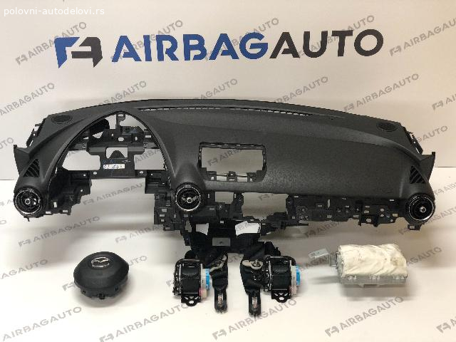 MAZDA 2 SET AIRBAG SET VAZDUŠNI JASTUK POJASI TABLA