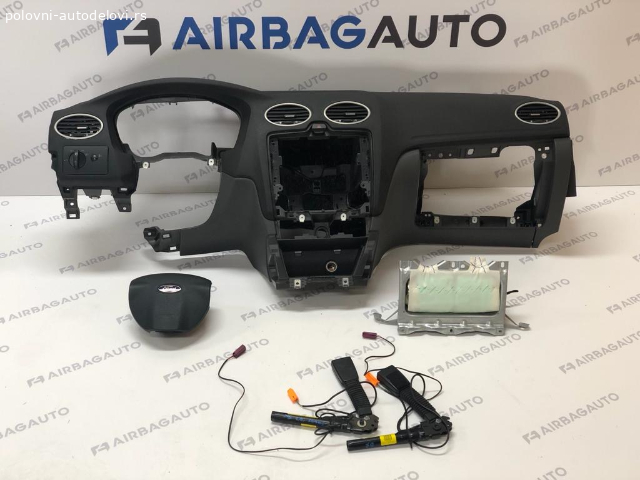 FORD FOCUS 2 SET AIRBAG SET VAZDUŠNI JASTUK POJASI TABLA