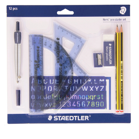 Geometrijski školski set 10 delova 569 120 P1, Staedtler