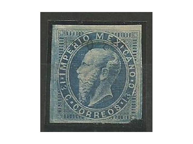 Meksiko,Redovna-Car Maksimilijan 13 C 1866.,čisto
