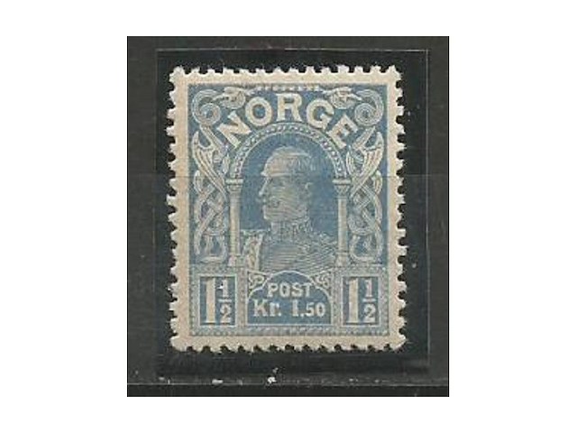 Norveška,Kralj Hakon VII 1 1/2 Kr 1909.,dimen. 17x21mm,