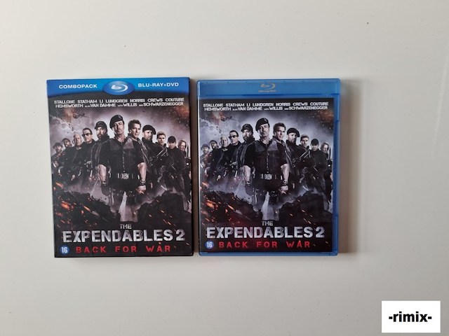 Blu ray + DVD – The expendables 2