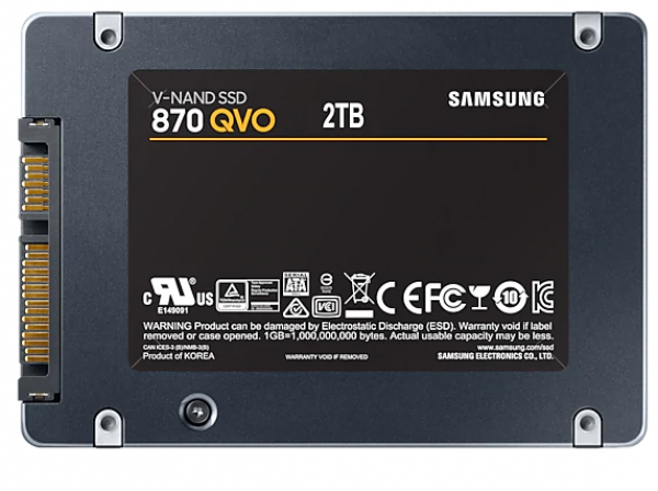 SSD Samsung 2TB 870 QVO MZ-77Q2T0BW